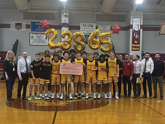Central Regional Basketball Celebrates Two Big Wins