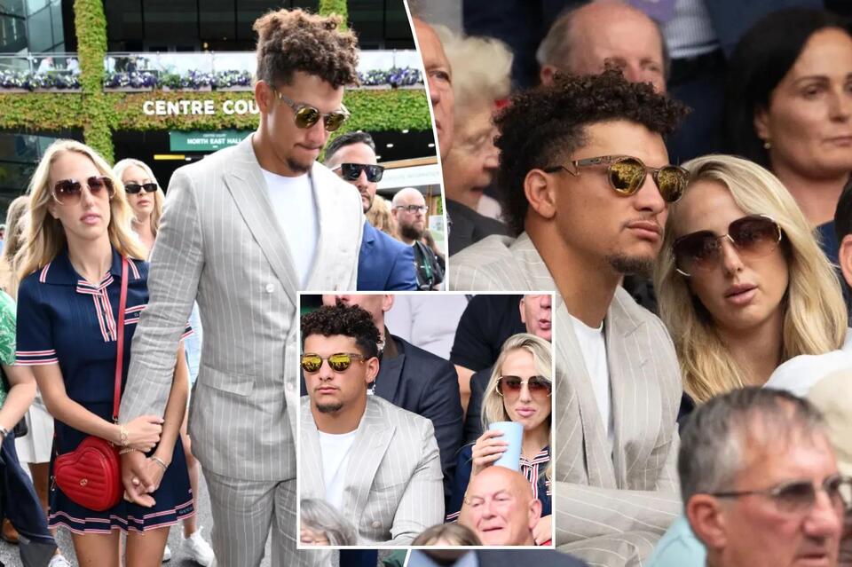 Patrick Mahomes and wife Brittany enjoy Wimbledon date as epic European ...
