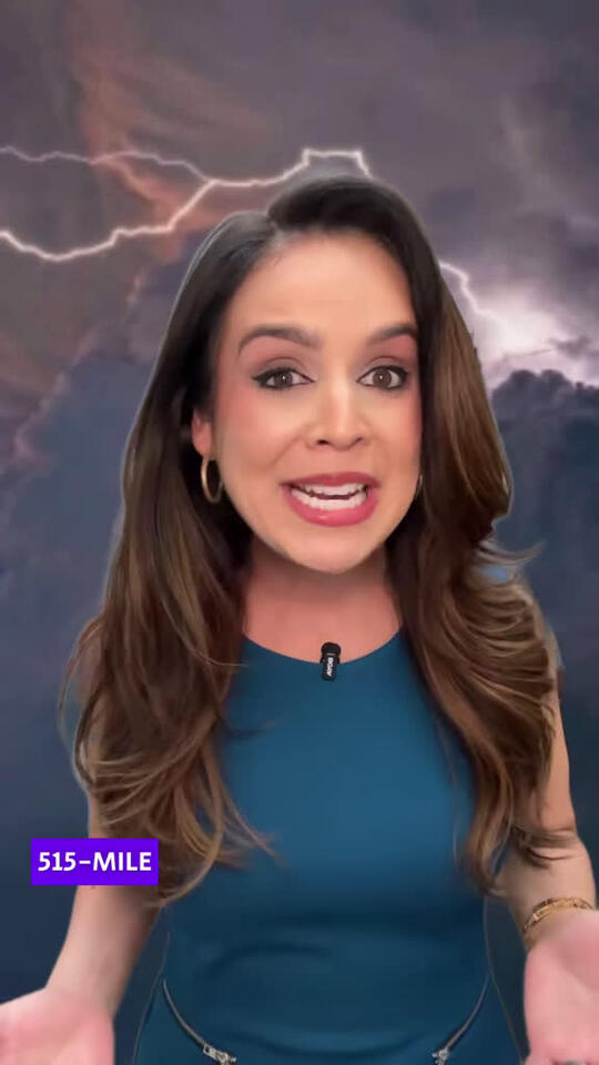 Record-breaking 515-mile lightning flash caught by satellites! See how ...