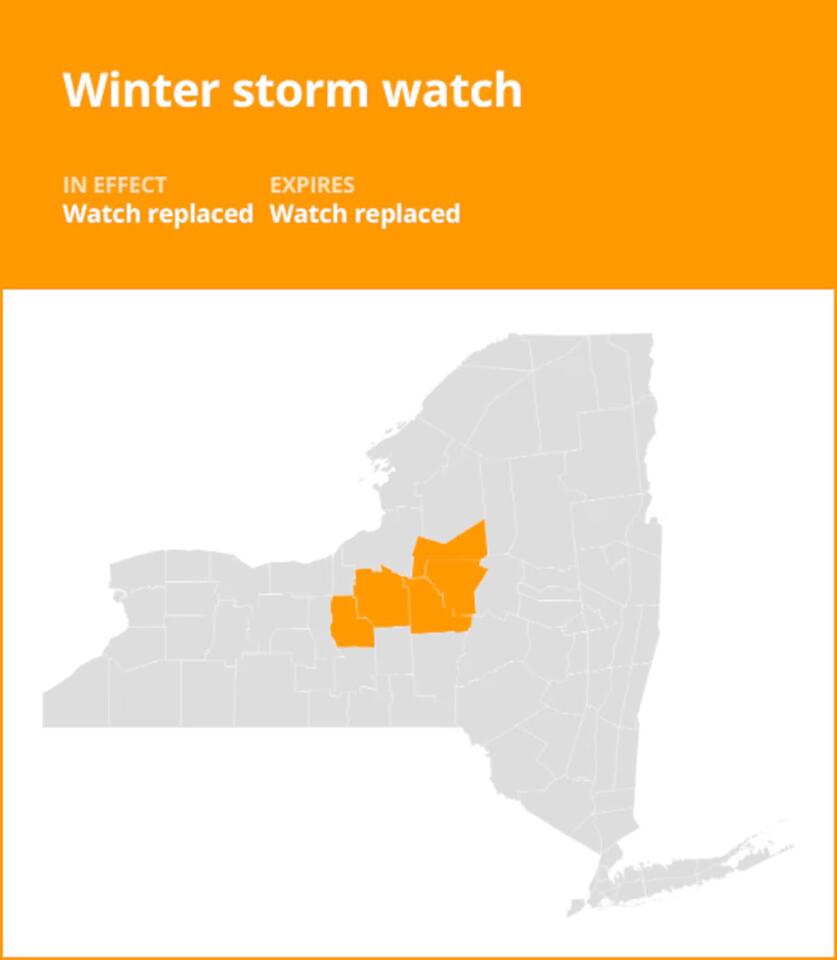 NY weather update: The current winter storm watch is replaced - NewsBreak