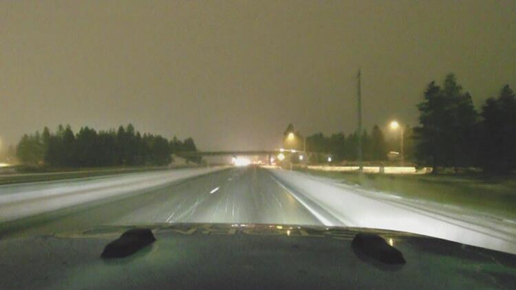 Tracking road conditions on Highway 2 during Tuesday morning's snowy ...