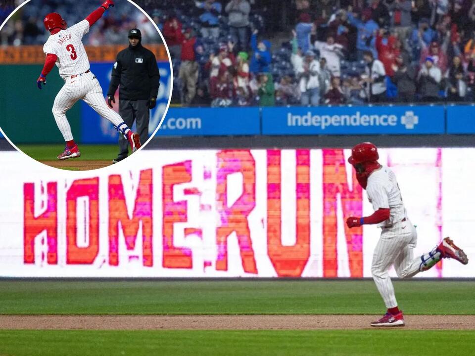 Bryce Harper breaks slump with three-homer game in massive Phillies boost