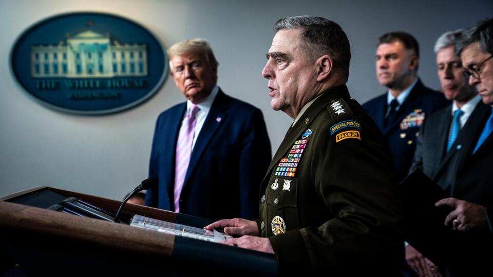 Petty Trump Takes Down Mark Milley’s Pentagon Portrait - NewsBreak