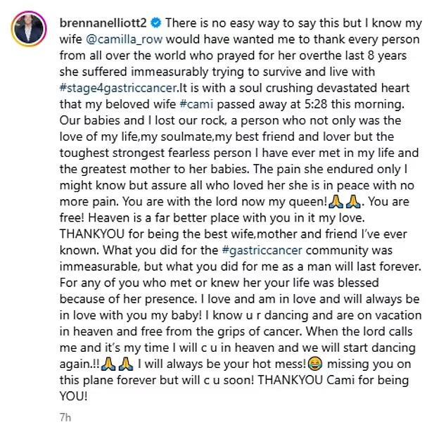 Hallmark star Brennan Elliott's wife dies at age 45 after eight-year ...