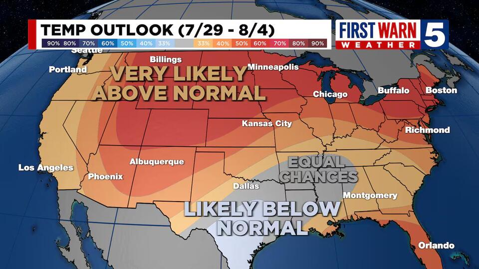 Play ball! Monday’s our most comfortable day of the week, partly sunny ...