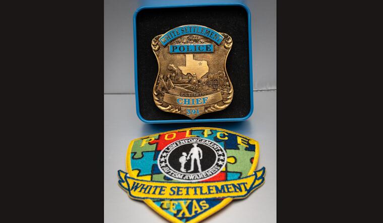 White Settlement Police Support Autism Awareness with Special Badges ...