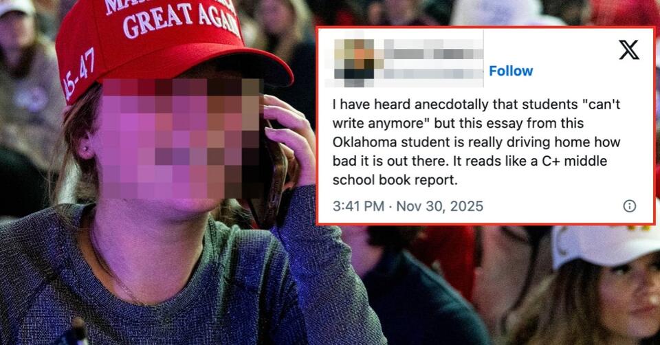 MAGA Is Losing Their Minds After A College Student Got An F On Her Very ...