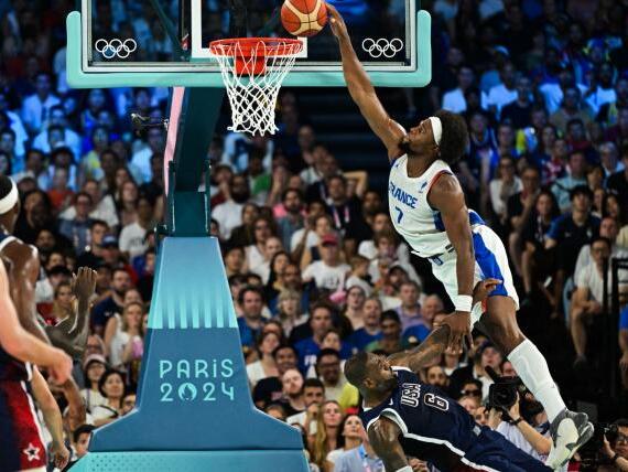 LeBron James dunked on video: France's Guerschon Yabusele posterizes ...
