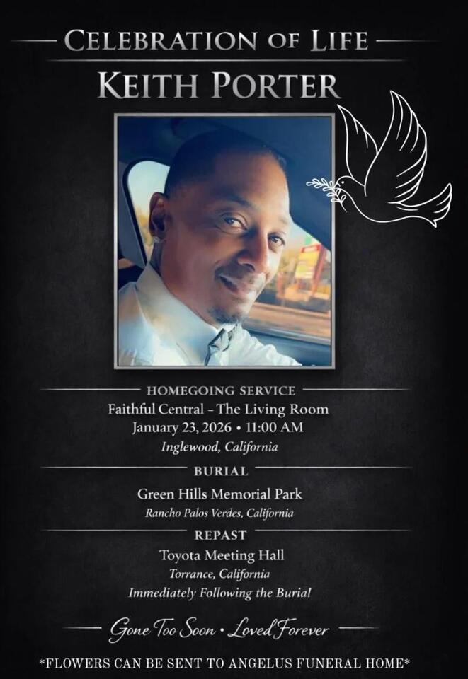 Funeral for Keith Porter Jr. (Killed by Off-duty ICE Agent) Set for ...
