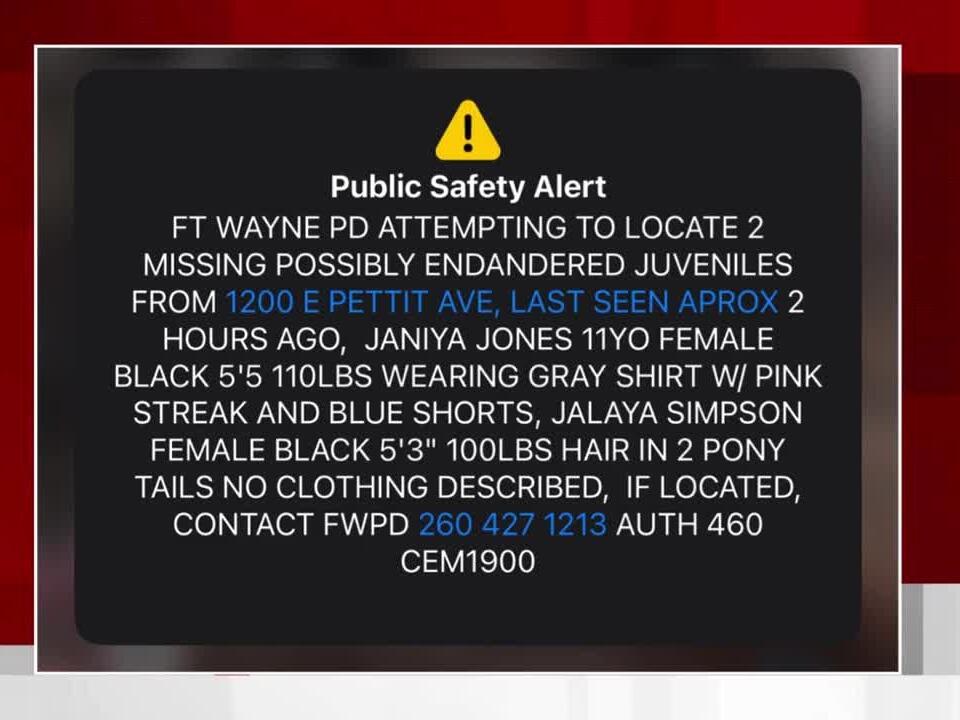 FWPD attempting to locate 2 missing, possibly endangered kids