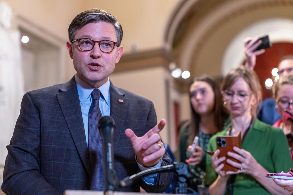 Mike Johnson Blames Shutdown on “No Kings” Protest in Absurd Rant ...