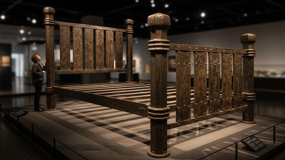 The Bible describes a King who slept in an iron bed that was 13 feet ...
