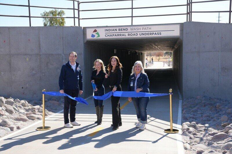 New pedestrian path along the Indian Bend Trail should increase safety ...