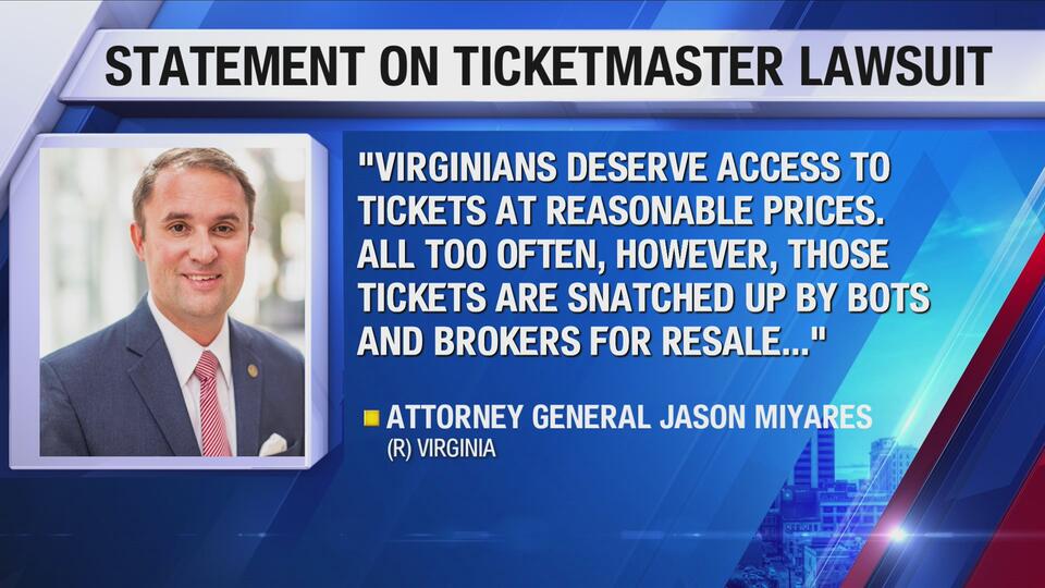 Miyares sues Ticketmaster, Live Nation over alleged inflated ticket ...