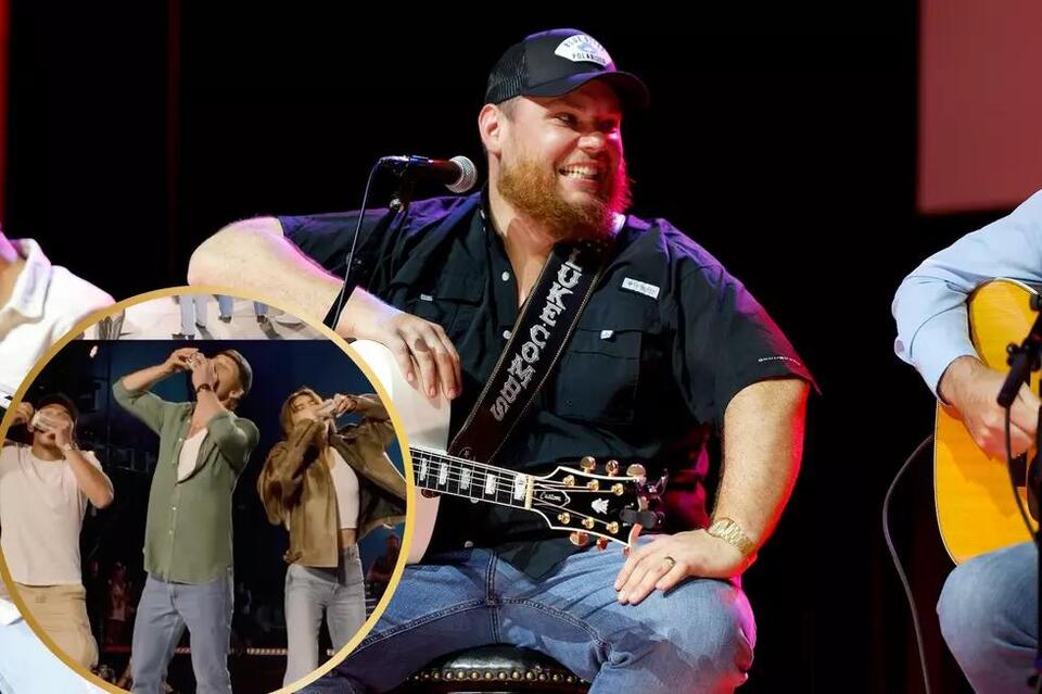 Watch Luke Combs Shotgun a Beer With the ‘Twisters’ Cast [Video ...