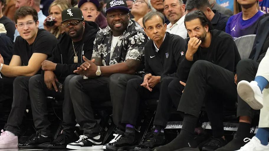 50 Cent's wild post on Knicks NBA Playoff loss goes viral with Kanye ...