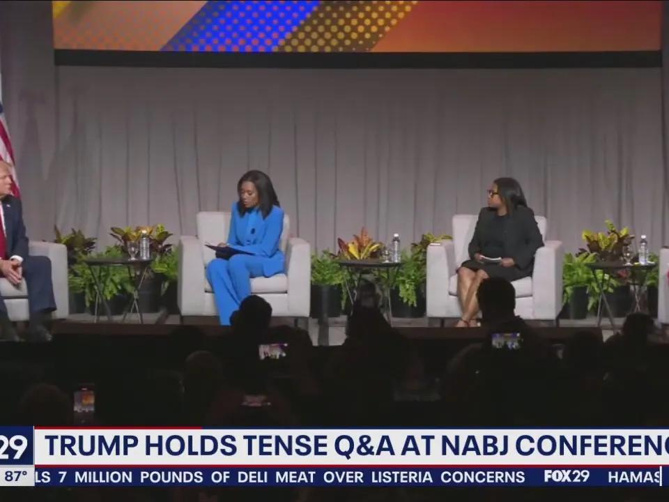 Intense Q&A with Donald Trump at NABJ conference