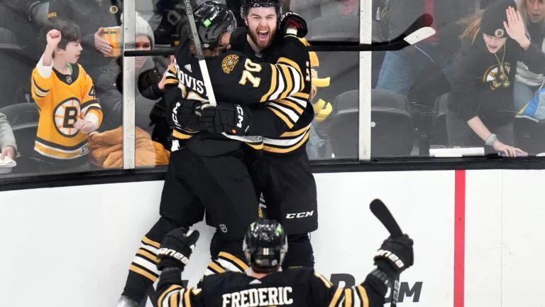 Justin Brazeau’s storybook debut gives Bruins a needed boost in win ...