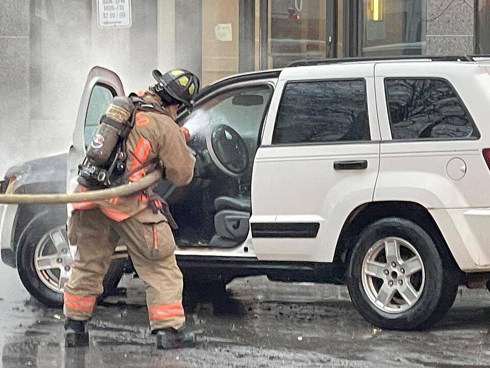 Car Catches On Fire In Downtown Buffalo, New York - NewsBreak