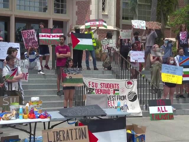 FSU students and police keep peace during Israel-Hamas war demonstrations