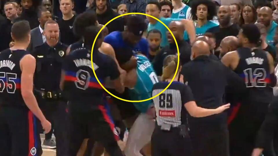 Isaiah Stewart punched Miles Bridges from a headlock during wild melee ...