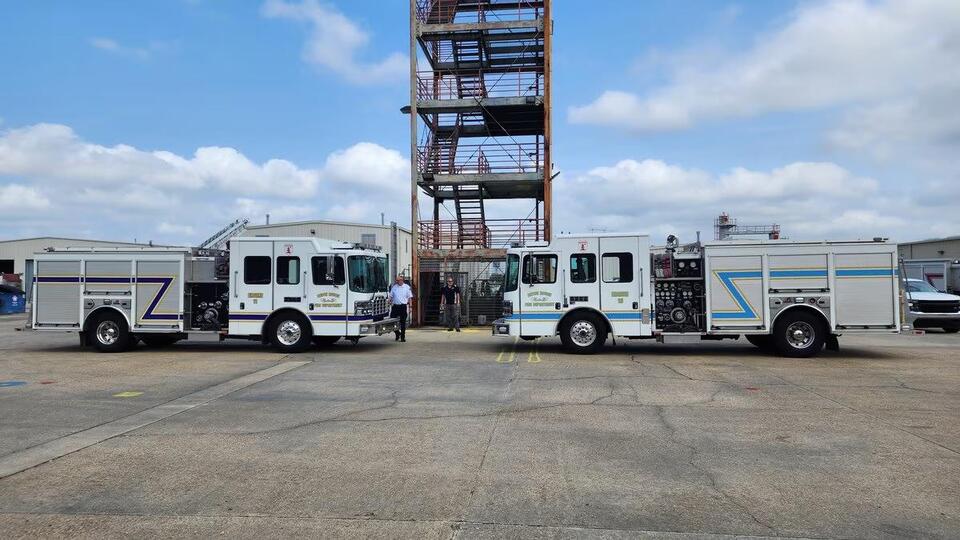 BRFD represents Southern, LSU with new graphics on fire trucks - NewsBreak