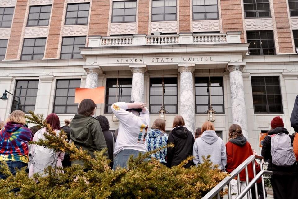 Alaska high school students walk out of class to protest Gov. Dunleavy ...