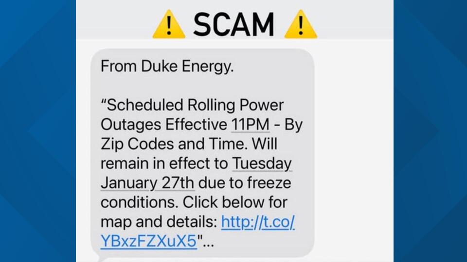 Scam alert: Duke Energy warning customers about text claiming you will ...