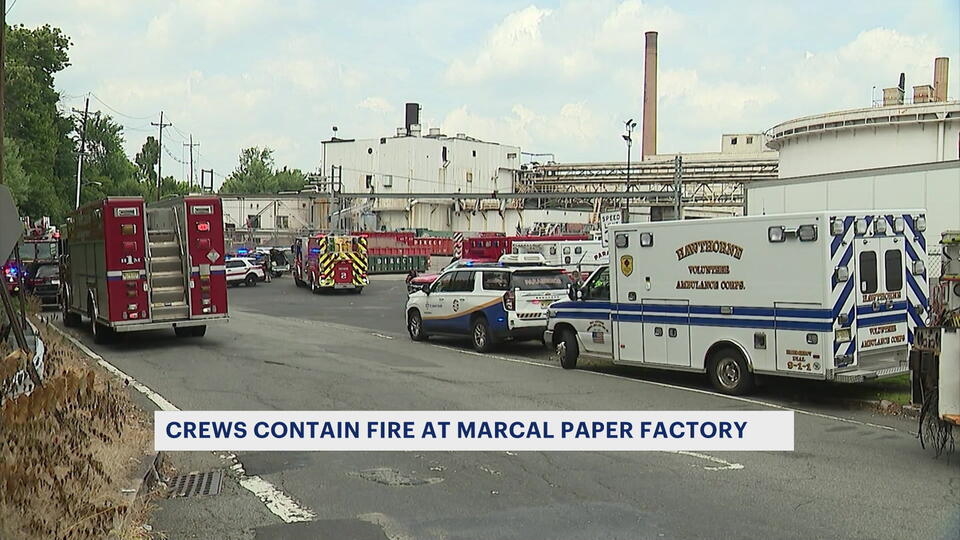 Crews battle large fire in basement of Marcal paper processing plant ...