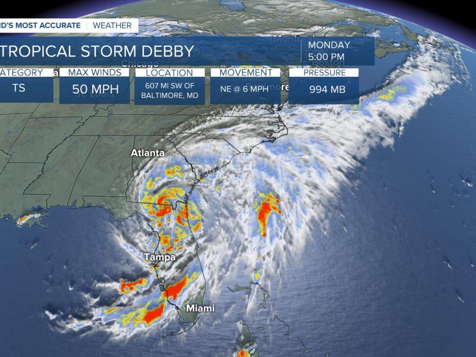 Keeping an eye on Debby as Maryland enters the cone