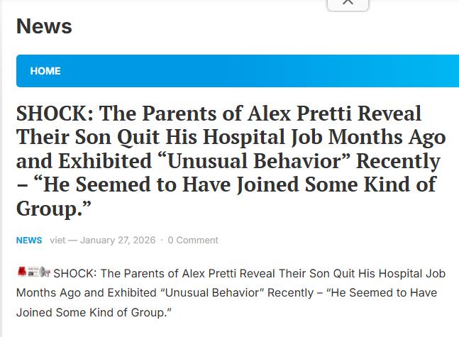 Fact Check: Alex Pretti's Parents Did NOT Say Son Quit Hospital Job ...