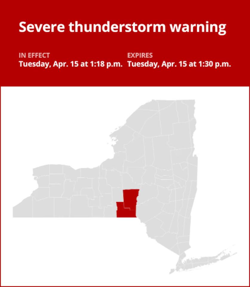 NY weather: Thunderstorms with damaging winds and penny-sized hail in ...
