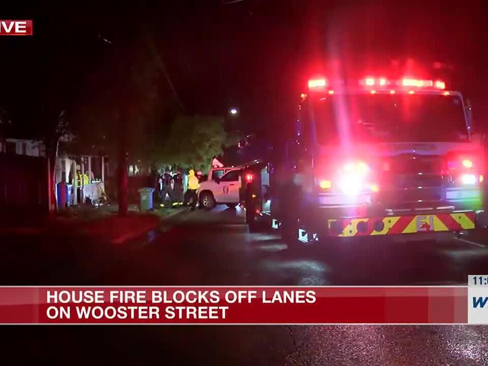 Crews respond to house fire on Wooster St