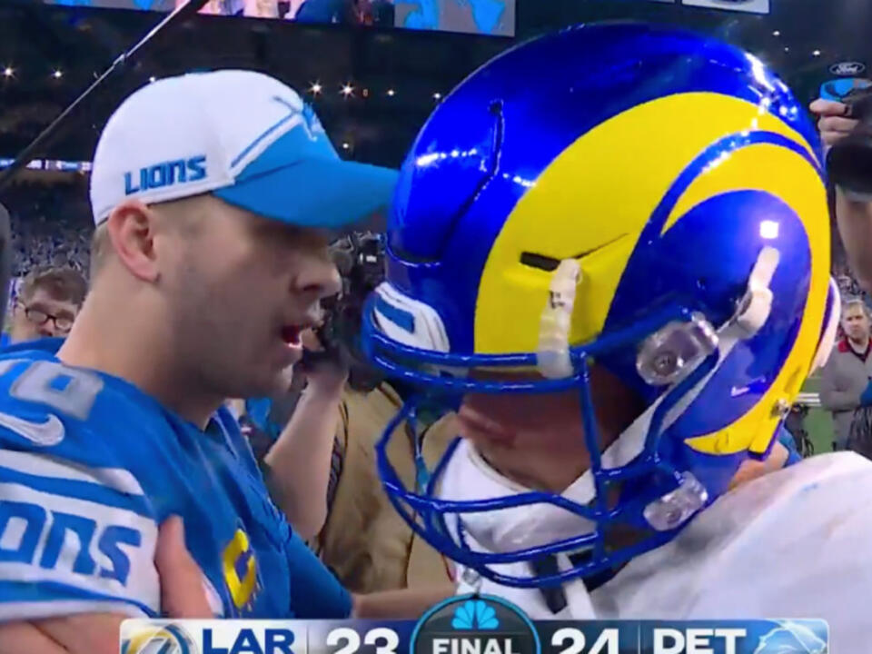 Matthew Stafford's Five-Word Message For Jared Goff During Viral ...