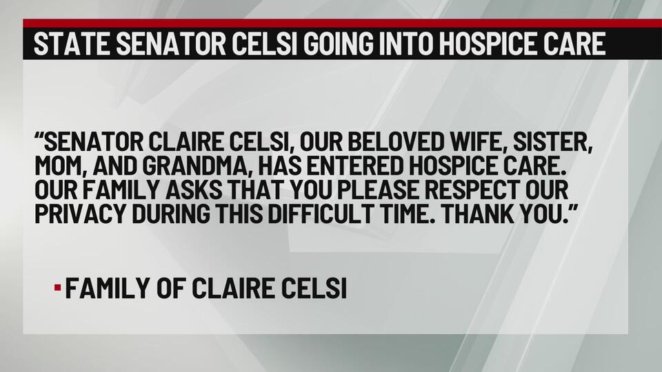 Family announces Iowa senator has entered hospice care - NewsBreak