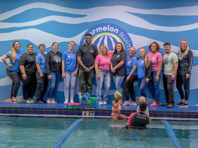 Watermelon Swim and Shaq Barrett team up to offer swim lessons to more ...