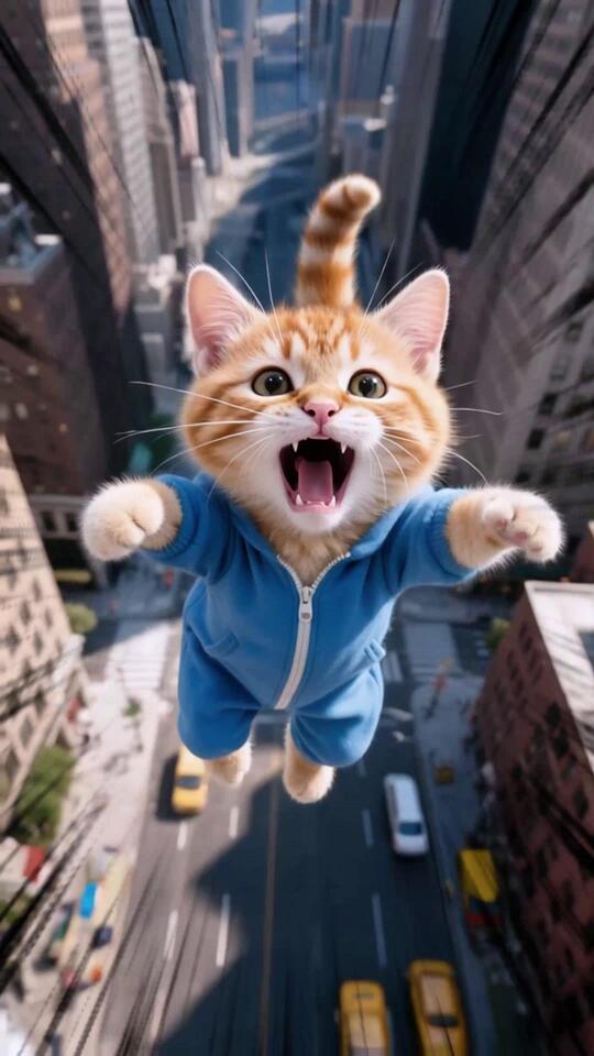 AI-generated. The Purr-fect Revenge: When a White Cat’s "Prank" Got It ...