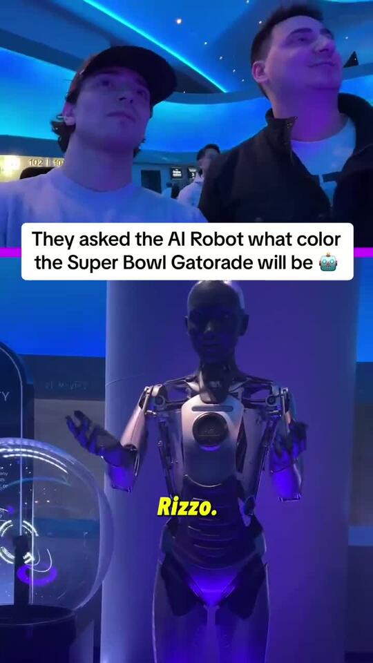 THE AI ROBOT HAS ALL THE ANSWERS nfl nflfootball nflplayoffs superbowl ...