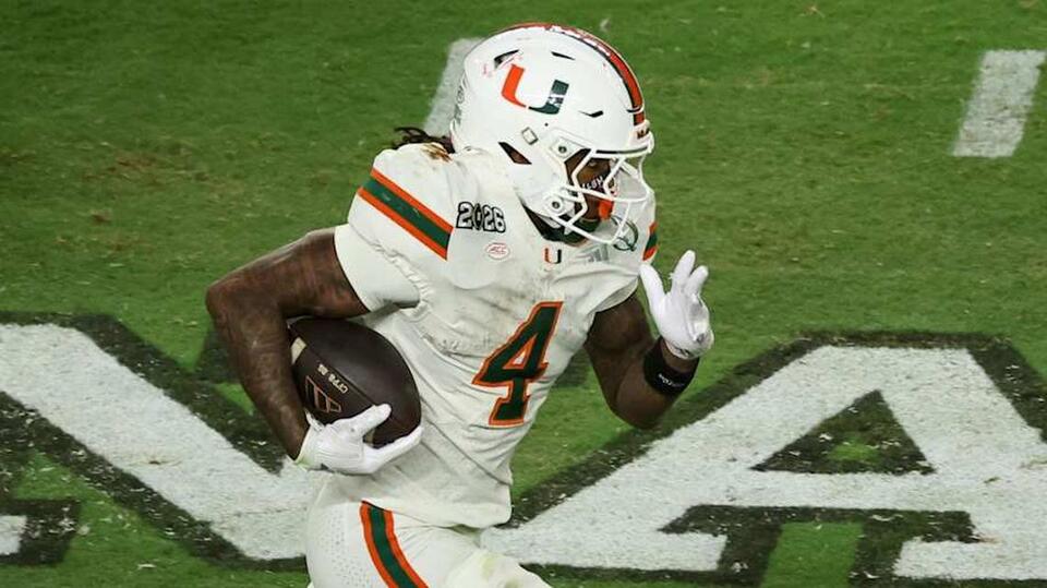 Even in Defeat, Mark Fletcher Jr. Soars up The Miami Hurricanes and CFP ...