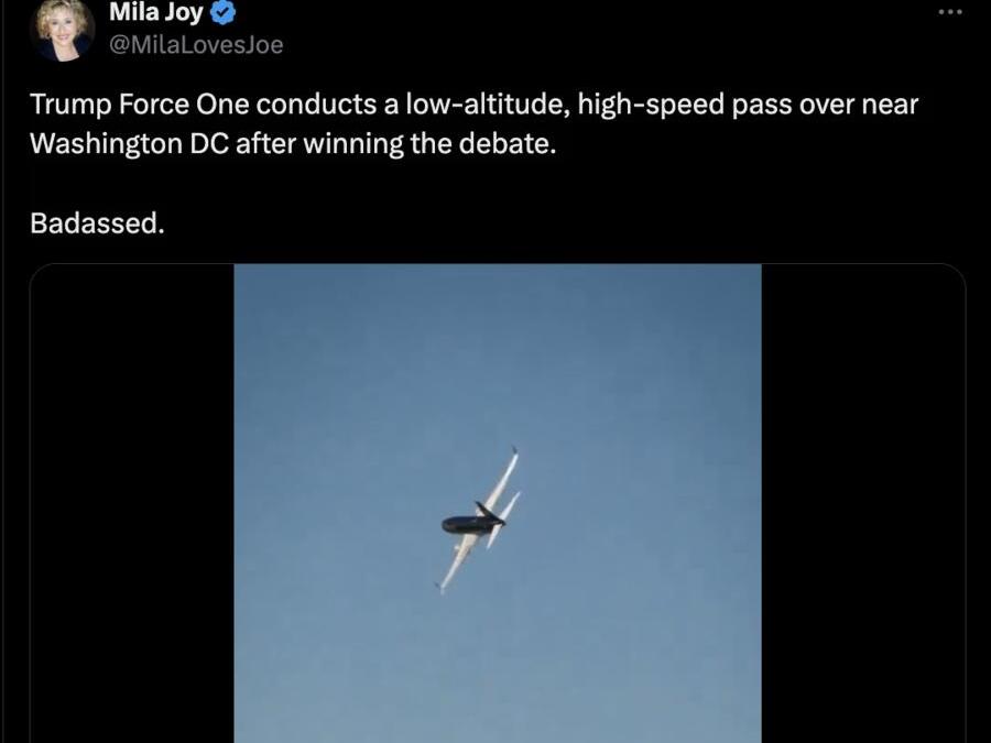 Fact Check: Video Does NOT Show Trump's Plane Doing High-Speed Pass ... Fact Check: Video Does NOT Show Trump's Plane Doing High-Speed Pass ...
