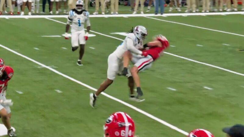 Georgia QB Gunner Stockton Got “WRECKED” By One Of The Hardest Hits You ...