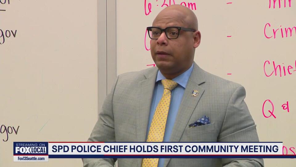 Seattle police chief makes first appearance at community meeting ...