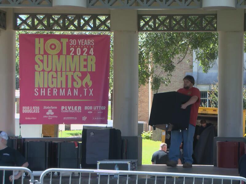 Sherman crews and fans prepare for first Hot Summer Nights concert of ...