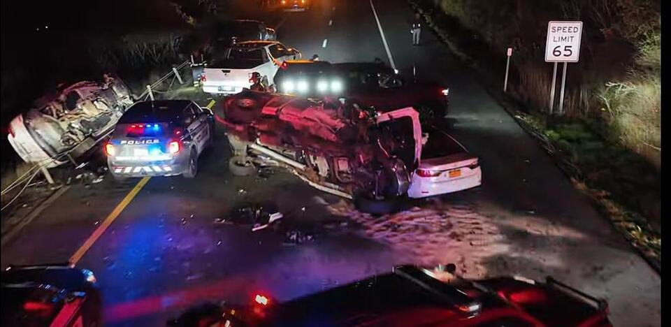 Horrific Multi-Vehicle Crash On I-84 In Hudson Valley, New York - NewsBreak