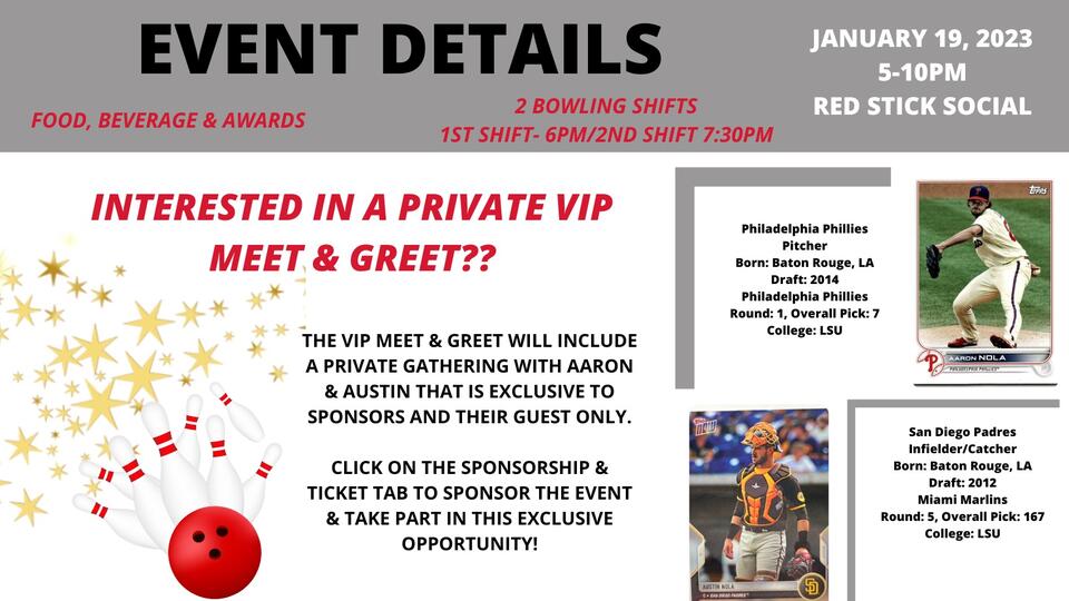 Austin and Aaron Nola host "Strike Out ALS" charity event in Baton ...