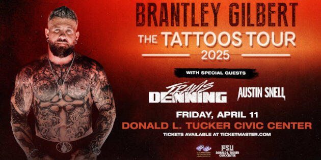 Brantley Gilbert brings ‘The Tattoos Tour 2025’ to Tallahassee - NewsBreak