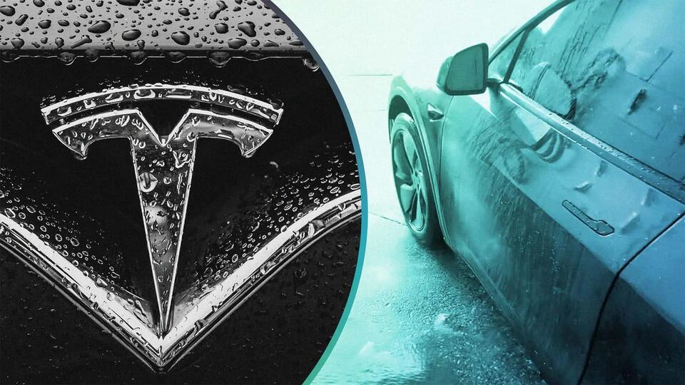 Driver Tries To Wash Tesla. Why Is The Water Doing That? - NewsBreak