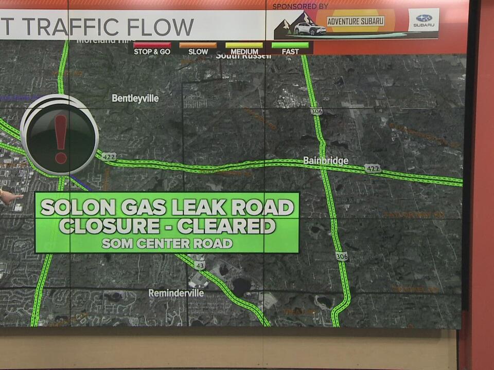 Road reopens after gas leak closes area of US 422 and SOM Center Road ...