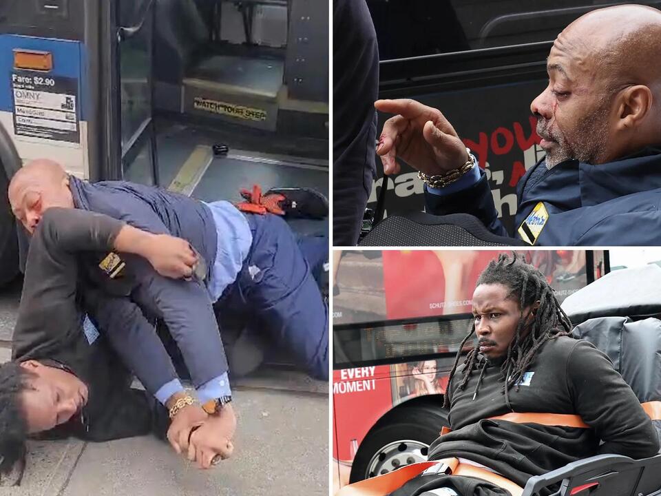 Brute apprehended by MTA bus driver after punching, pulling knife on ...