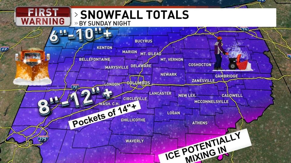 Columbus Weather: The snow is here; what's next for Central Ohio on ...
